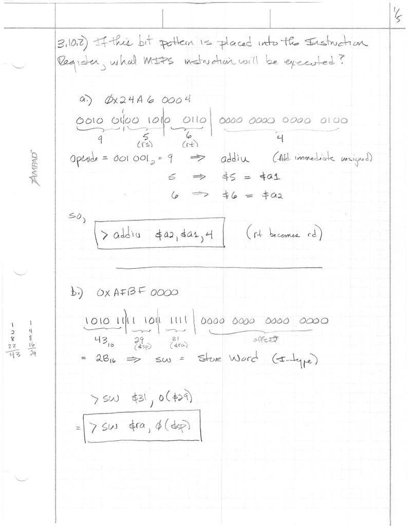 Solved Exercese 310 In a von Neumann architecture, groups of | Chegg.com