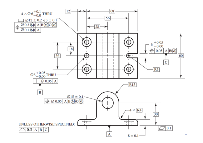 Solved (1) The width of the base is specified with a basic | Chegg.com