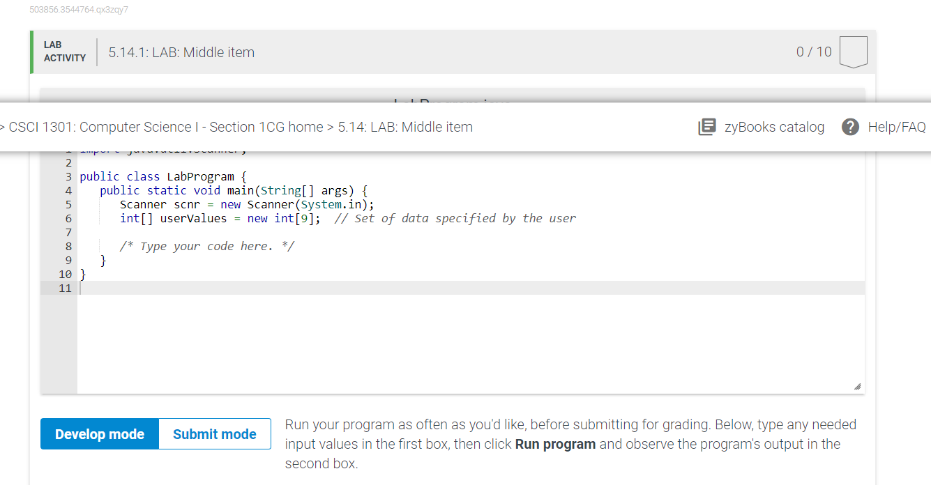Solved public class LabProgram \{ public static void | Chegg.com
