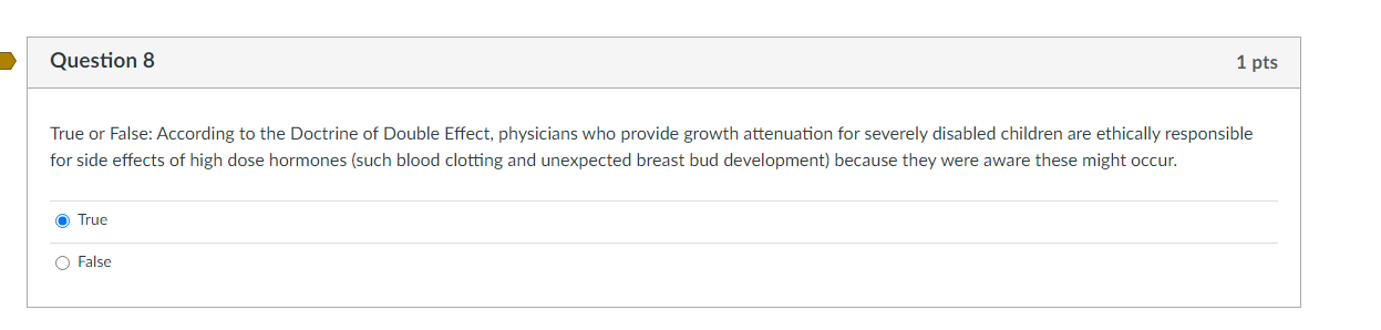 Solved True or False: According to the Doctrine of Double | Chegg.com