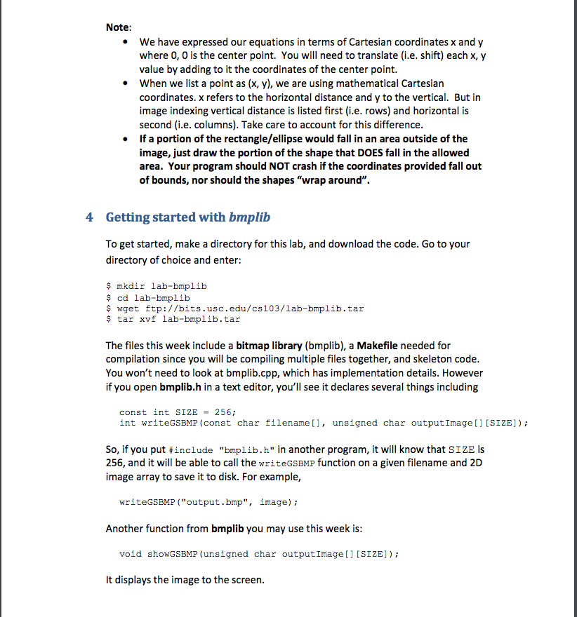 CS 103 Lab - 2D Arrays & Image Processing 1 | Chegg.com