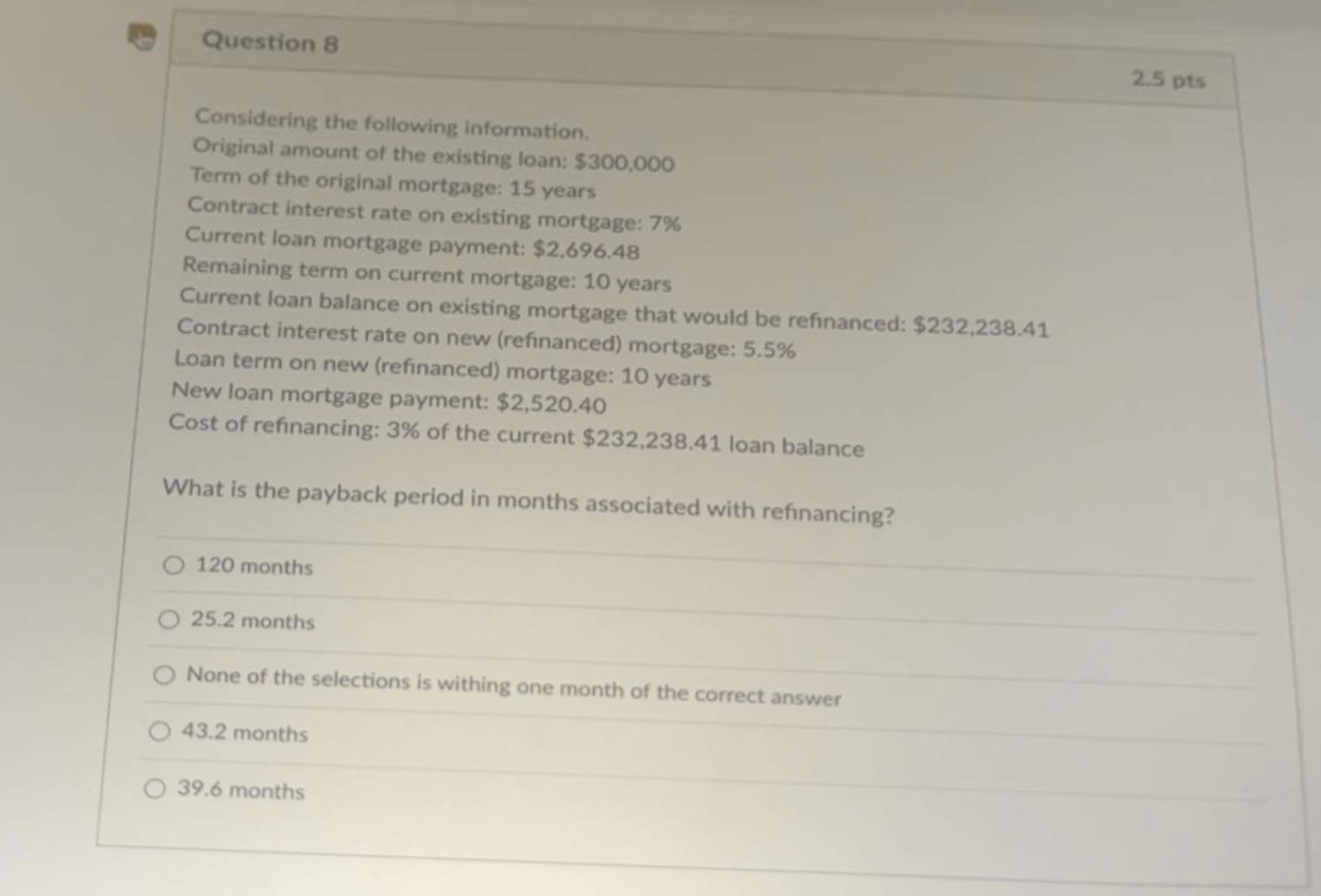 Solved Considering the following information,Original amount | Chegg.com