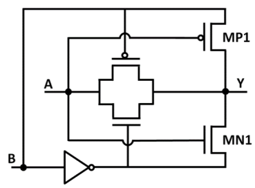 Solved For the following transmission-gate circuit, (a) | Chegg.com
