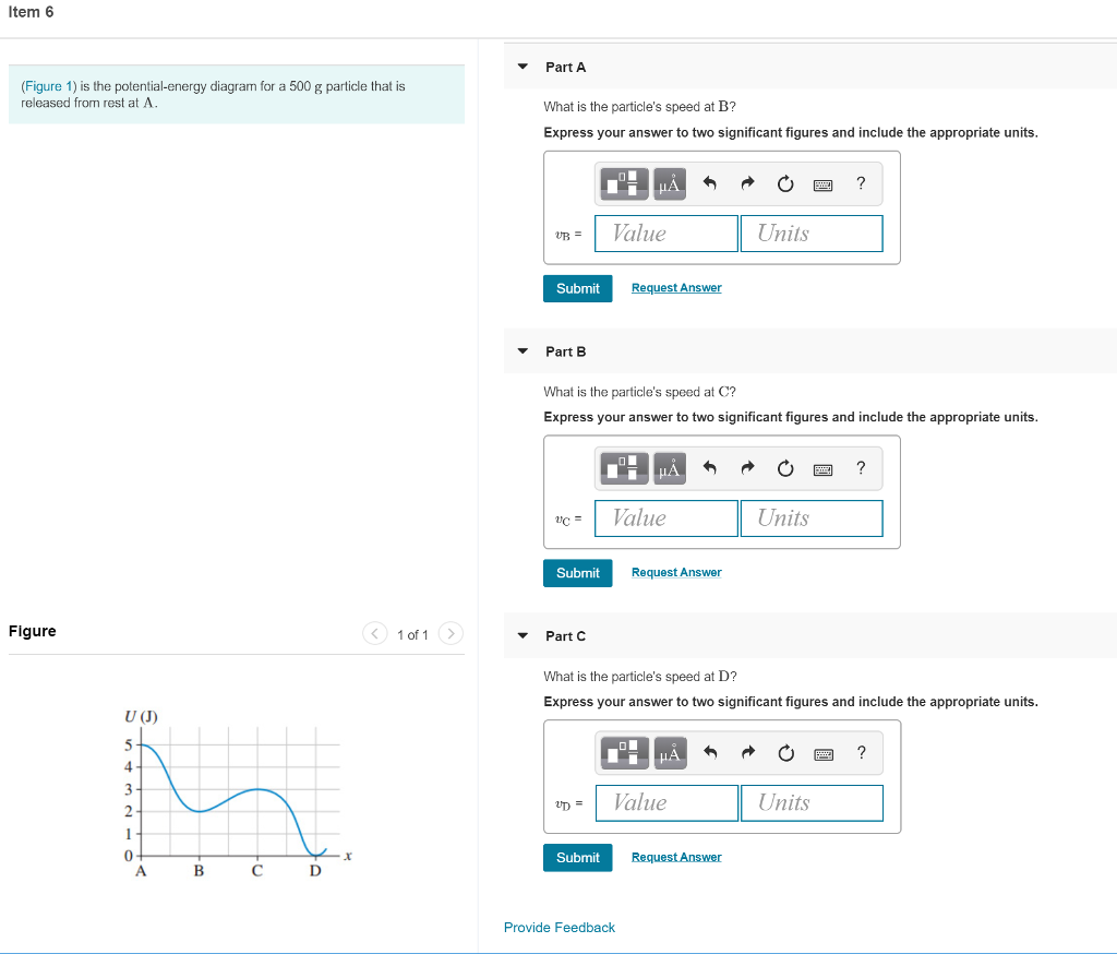 Solved Item 6 Part A (Figure 1) is the potential-energy | Chegg.com Solved Item 6 Part A (Figure 1) is the potential-energy | Chegg.com