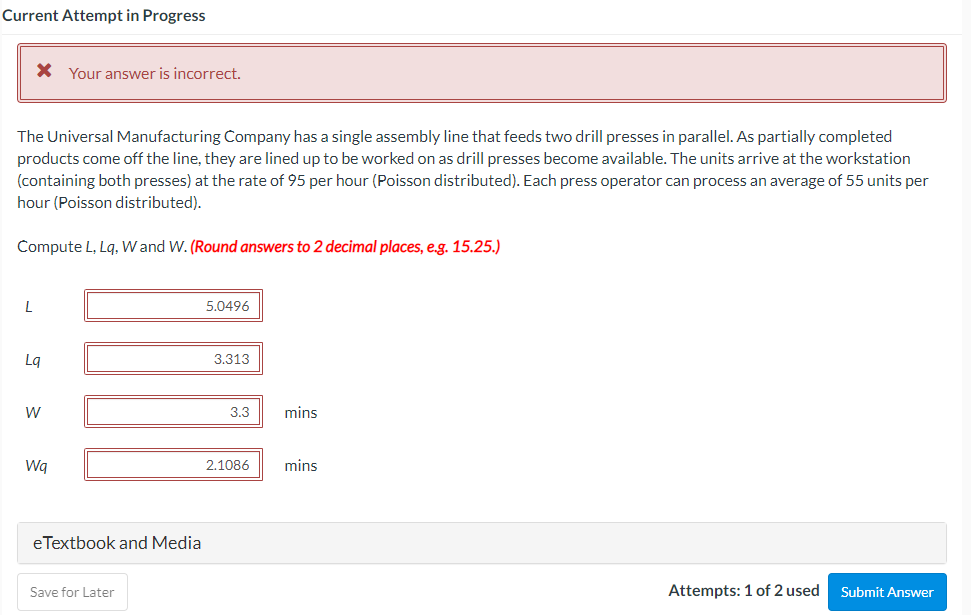 Solved The Universal Manufacturing Company has a single | Chegg.com