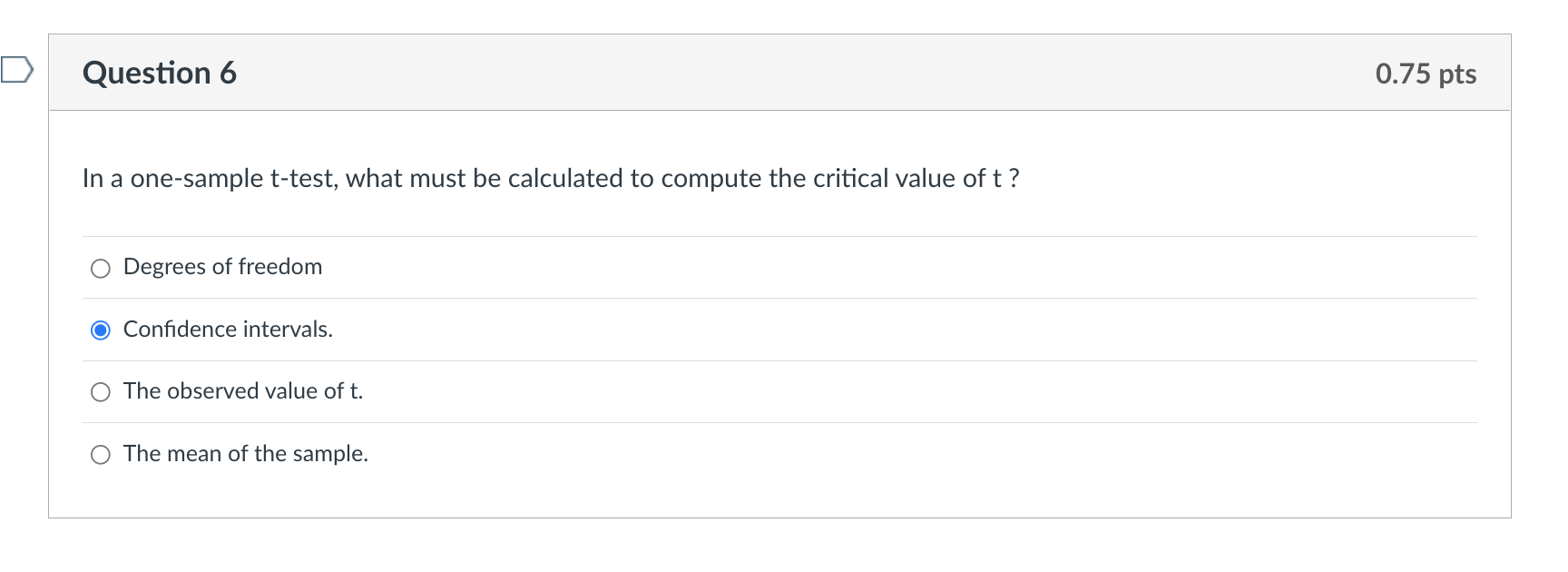 Solved Question 2 0.75 pts The sampling distributions below | Chegg.com