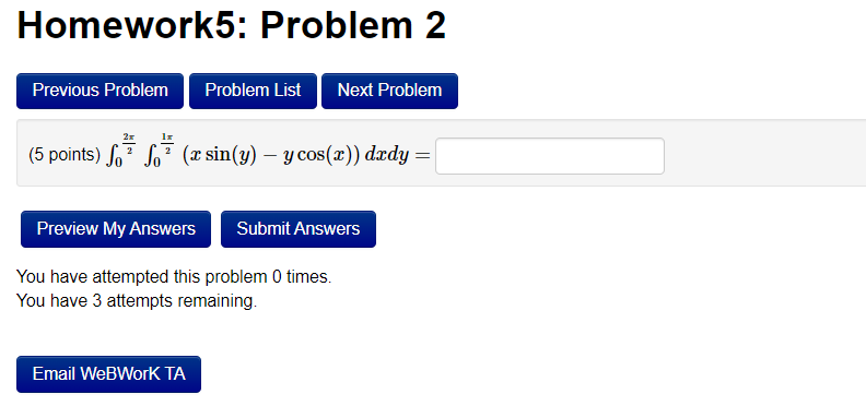Solved Homework5: Problem 2 Previous Problem Problem List | Chegg.com