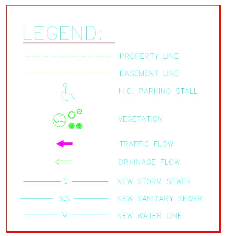 LEGEND PROPERTY LINE EASEMENT LINE H.C. PARKING STALL | Chegg.com