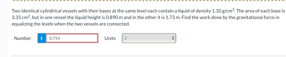 Solved Two identical cylindrical vessels with their bases at | Chegg.com