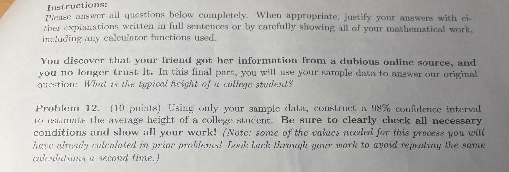 Solved Instructions: Please answer all questions below | Chegg.com