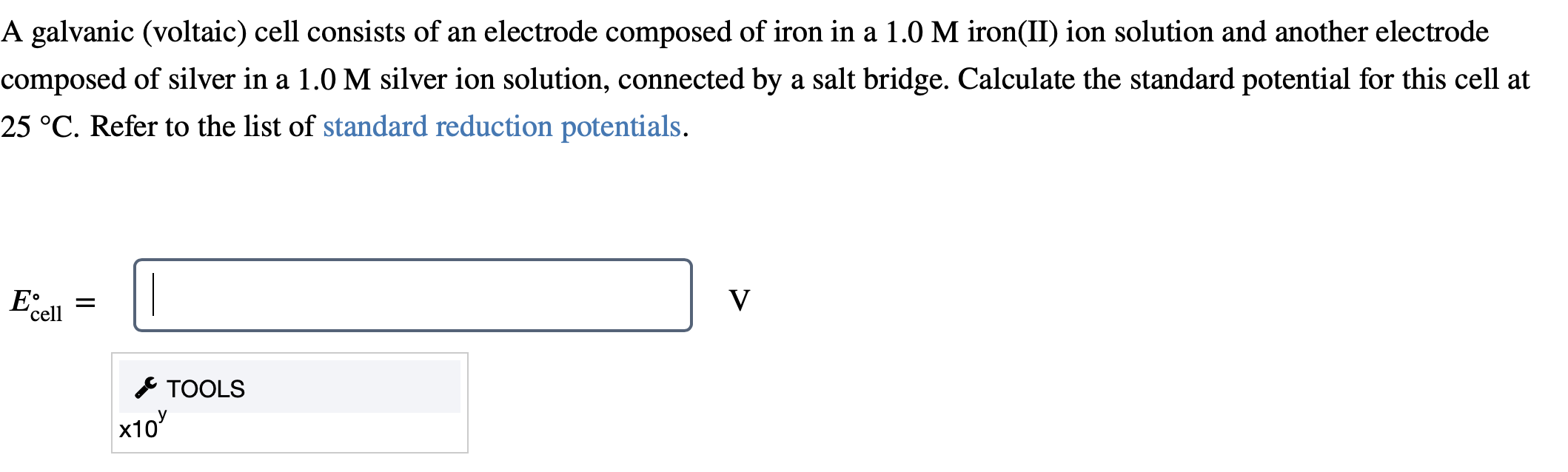Solved A galvanic (voltaic) cell consists of an electrode | Chegg.com