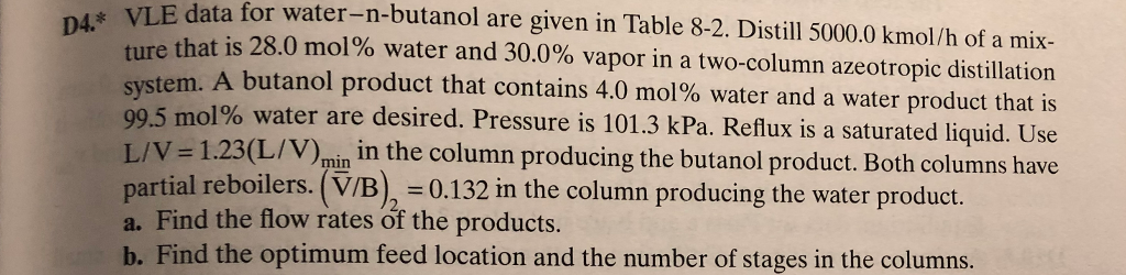 Solved t VLE data for water-n-butanol are given in Table | Chegg.com