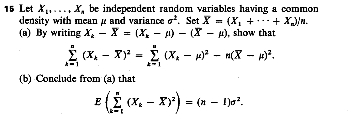 Solved 15 Let X1,…,Xn be independent random variables having | Chegg.com Solved 15 Let X1,…,Xn be independent random variables having | Chegg.com