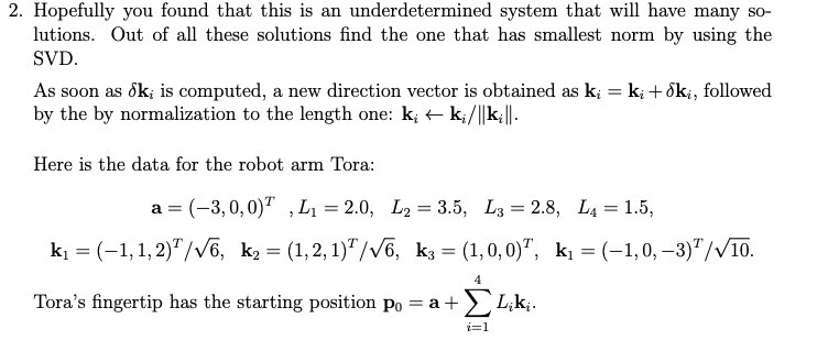 The robot arm Tyra consists of four sections of | Chegg.com