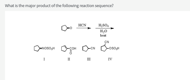 Solved What is the major product of the following reaction | Chegg.com
