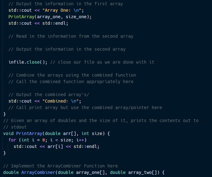 Solved The Assignment Your task is to complete the program | Chegg.com