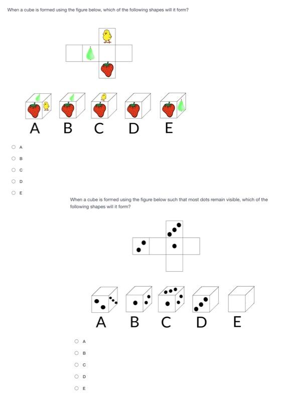 Solved When a cube is formed using the figure below, which | Chegg.com