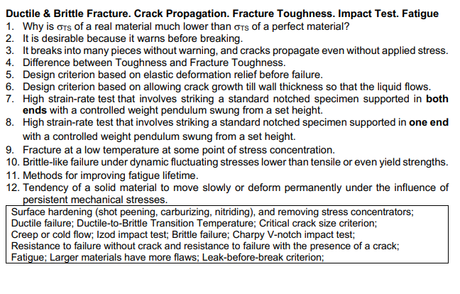 Solved Ductile And Brittle Fracture Crack Propagation