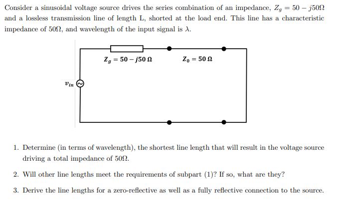 Solved Consider a sinusoidal voltage source drives the | Chegg.com