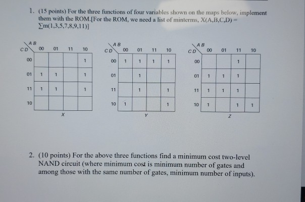 Solved 2. (10 points) For the above three functions find a | Chegg.com
