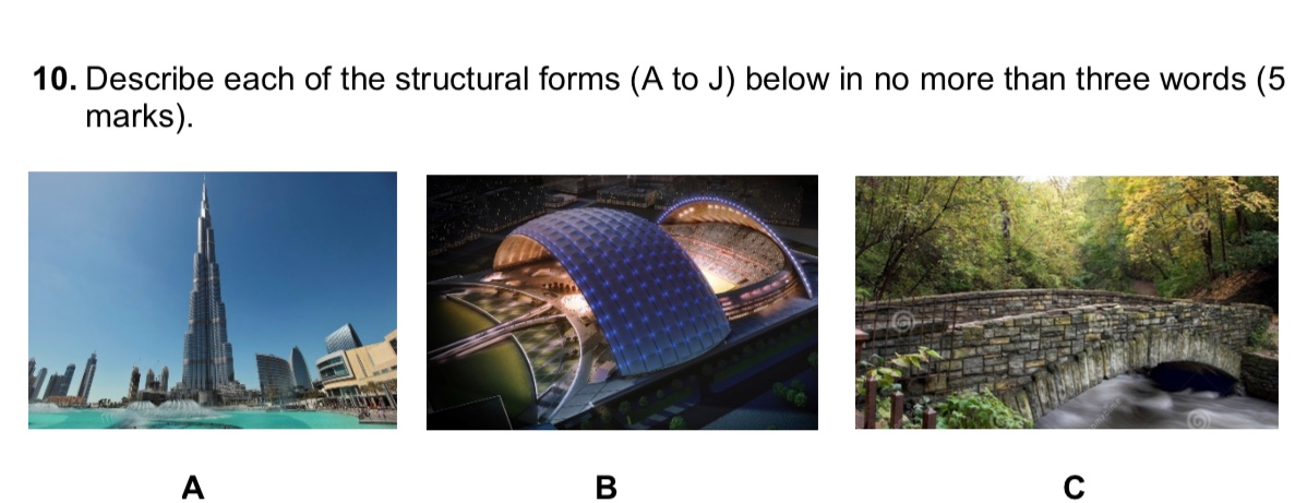 Solved 10. Describe each of the structural forms (A to J) | Chegg.com