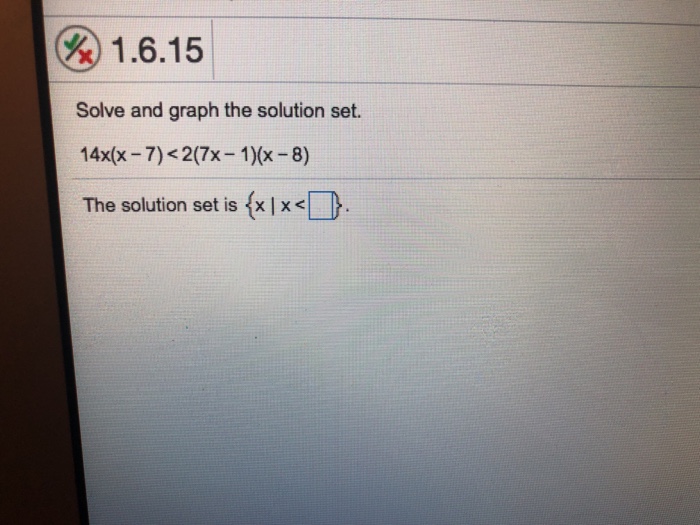 Solved 因16.15 Solve and graph the solution set. | Chegg.com
