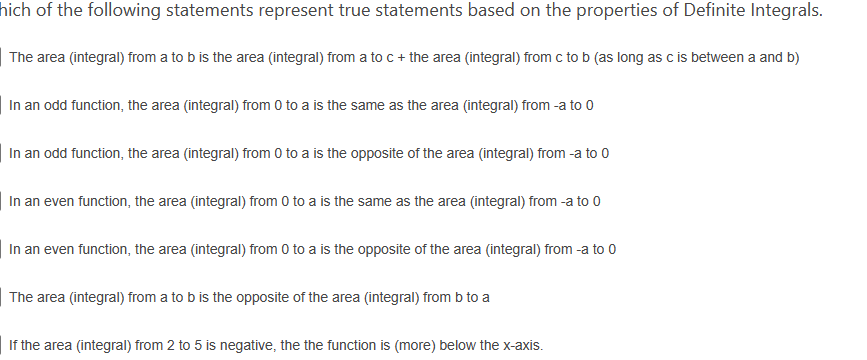 Solved hich of the following statements represent true | Chegg.com
