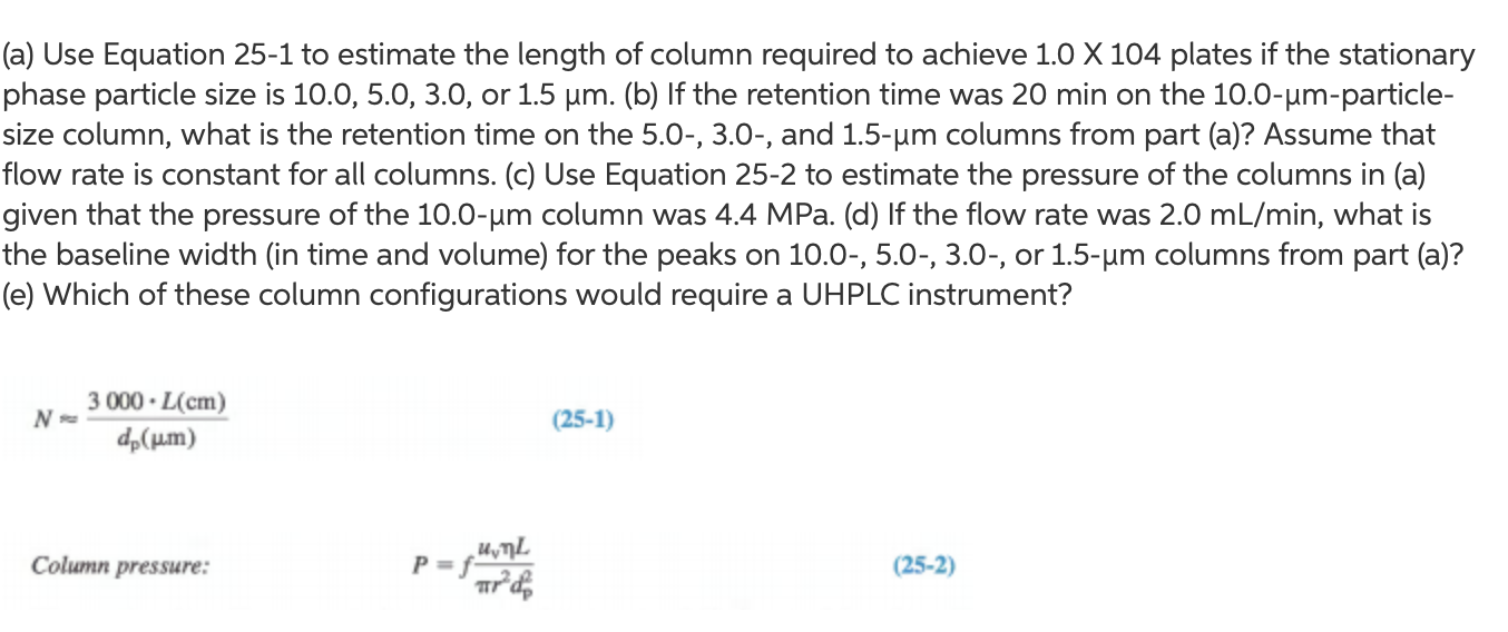 (a) Use Equation 25-1 to estimate the length of | Chegg.com