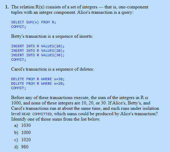Solved The relation R(x) consists of a set of integers --- | Chegg.com