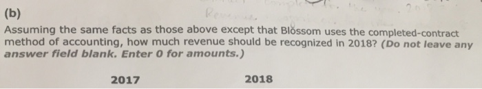 Solved Exercise 6-29 (Part Level Submission) Blossom | Chegg.com