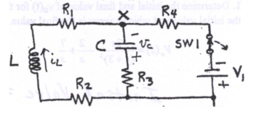Solved The RLC circuit shown below, assume the switch SW1 | Chegg.com