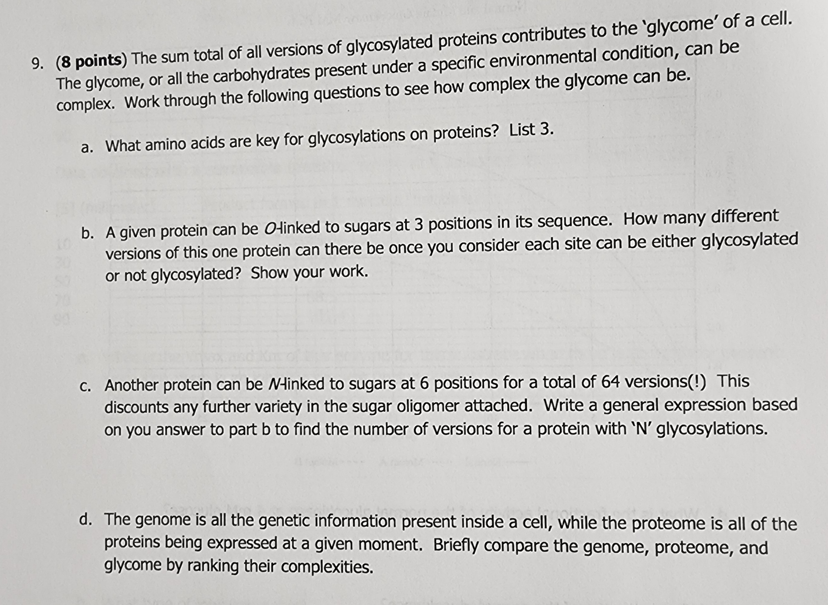 Solved (8 points) The sum total of all versions of | Chegg.com