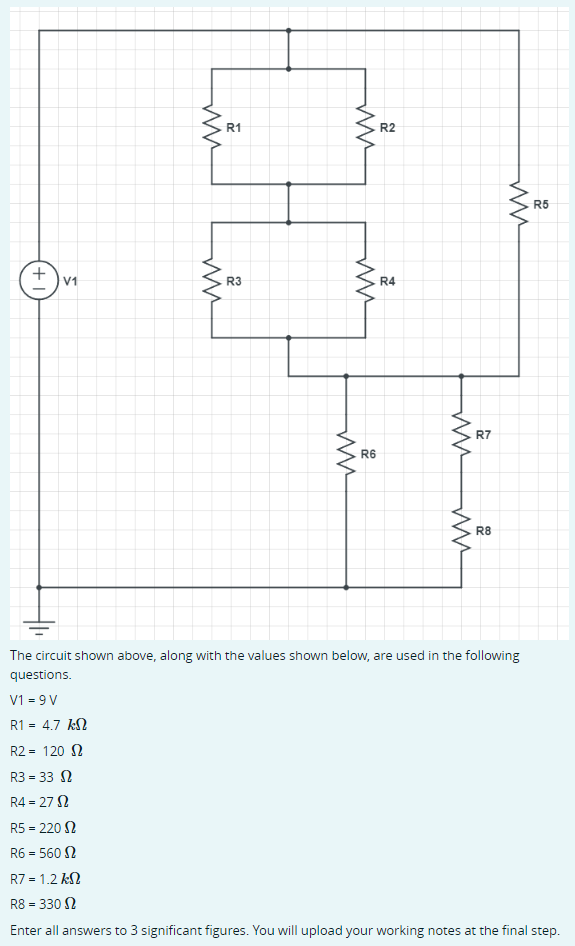Solved The circuit shown above, along with the values shown | Chegg.com