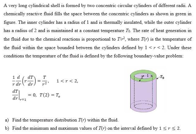 Solved A very long cylindrical shell is formed by two | Chegg.com