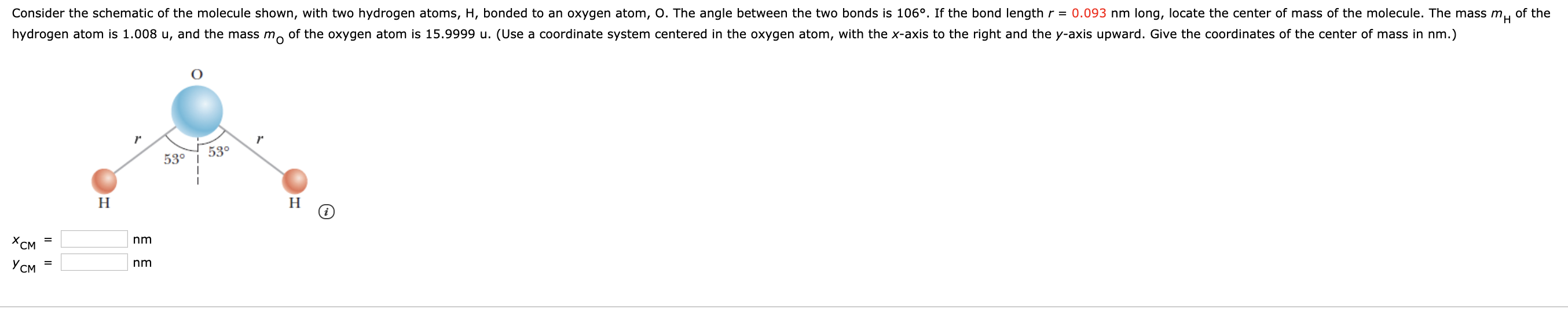 Solved Consider the schematic of the molecule shown, with | Chegg.com