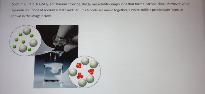 Solved Sodium sulfate, Na2SO4, and barium chloride, BaCl2, | Chegg.com