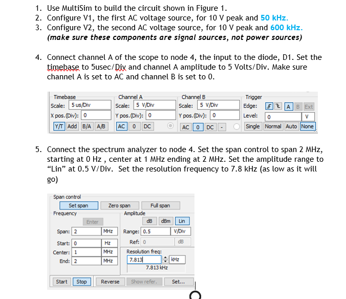 Xsc1 XSA1 o Ext Trig! 0000 IN 3 5 R1 M 1000 . V1 | Chegg.com