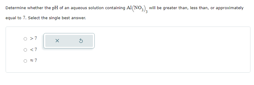 Solved Determine whether the pH of an aqueous solution | Chegg.com