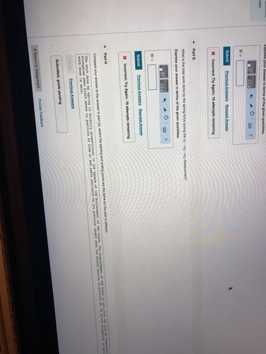 Solved Exercise 7.31 C10 of t0 Constants Part A A block with | Chegg.com Solved Exercise 7.31 C10 of t0 Constants Part A A block with | Chegg.com