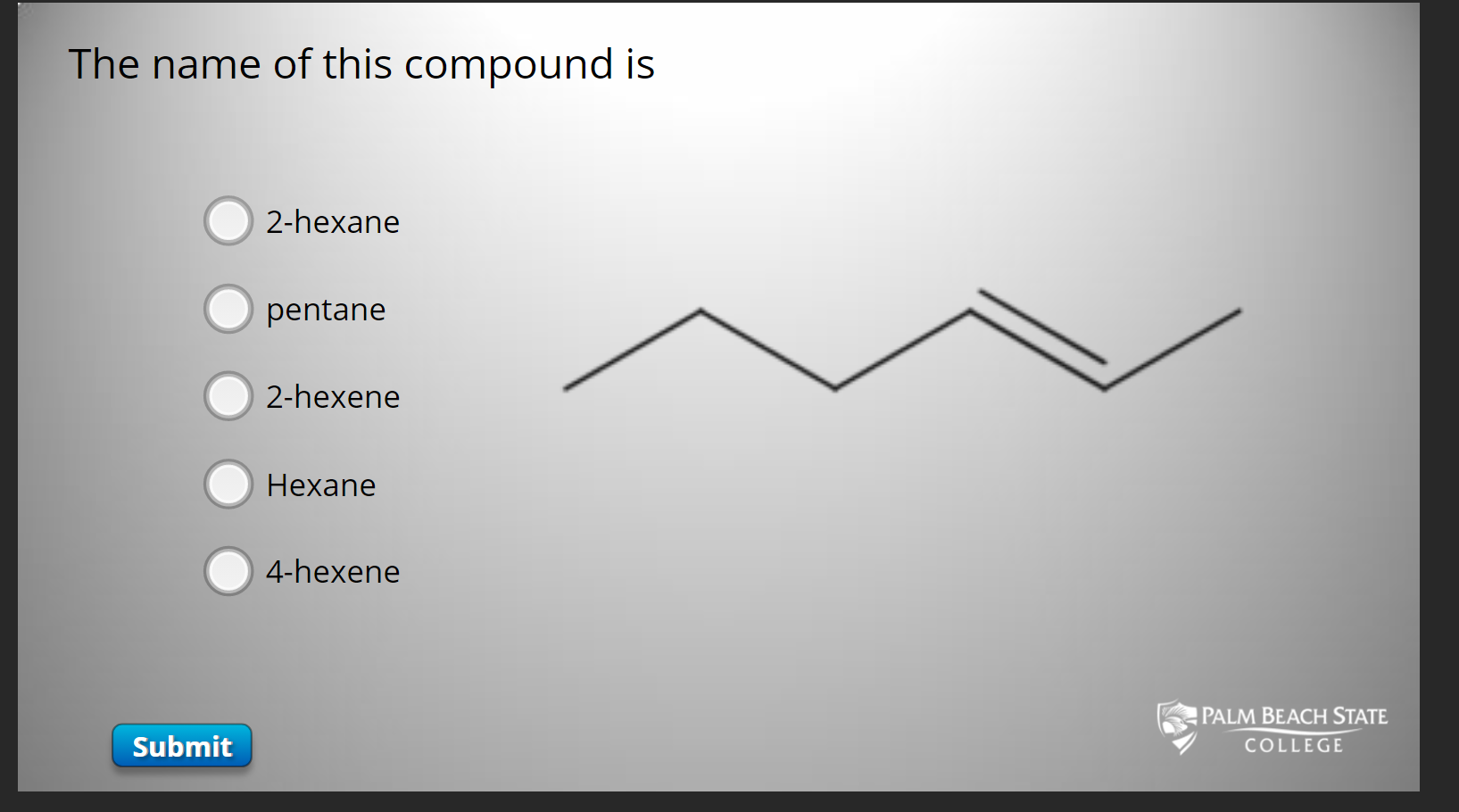 Solved The name of this compound is 2-hexane pentane | Chegg.com