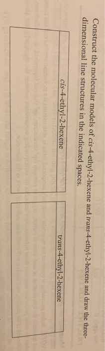 Solved Construct the molecular models of | Chegg.com
