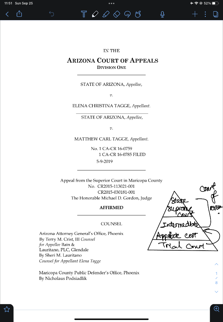 Appeal from the Superior Court in Maricopa County No. | Chegg.com