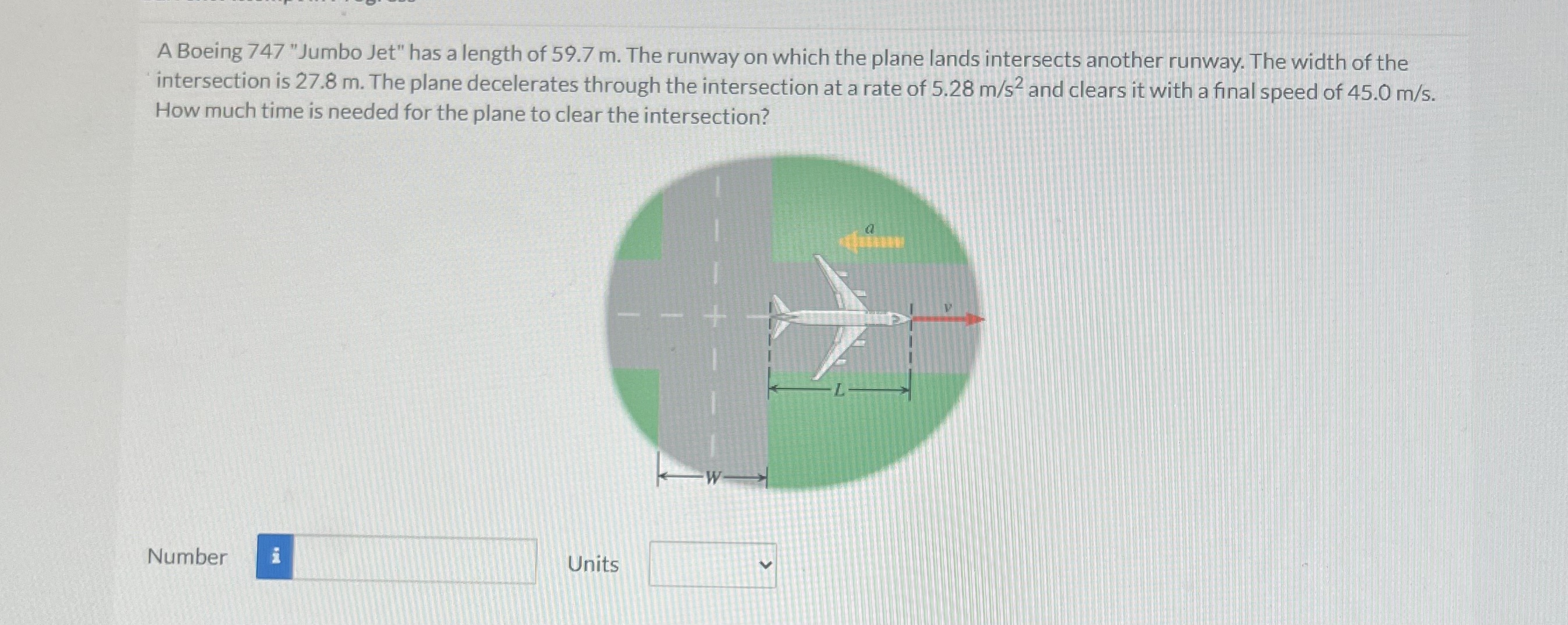 Solved A Boeing 747 "Jumbo Jet" has a length of 59.7 m. The | Chegg.com