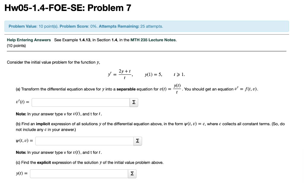 Solved Hw05-1.4-FOE-SE: Problem 7 Problem Value: 10 | Chegg.com