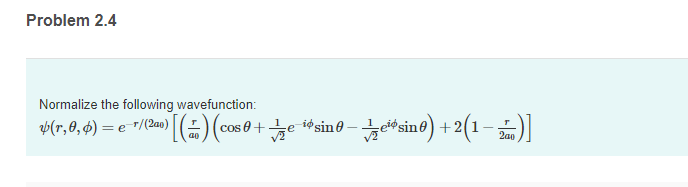 Solved Part D: Determine the normalization constant A. | Chegg.com