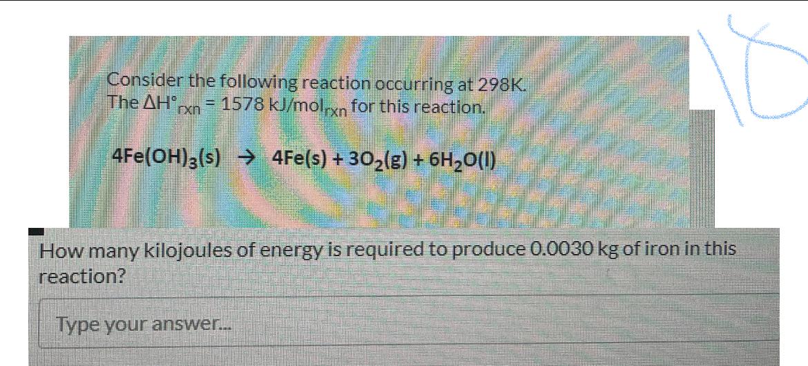 Solved Consider the following reaction occurring at 298K. | Chegg.com