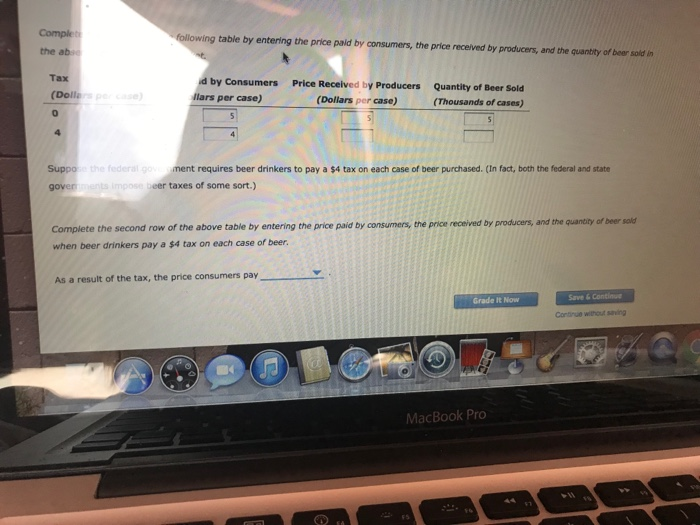 Solved ng table by entering the price paid by consumers, | Chegg.com