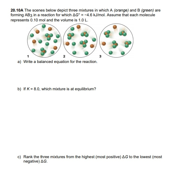 Solved 20.10A The scenes below depict three mixtures in | Chegg.com