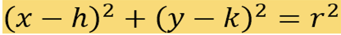 Solved (x-h)2+(y-k)2=r2. ﻿Consider the equation of a circle | Chegg.com