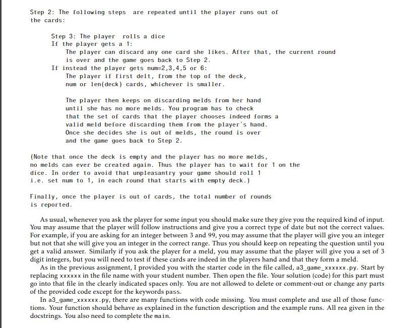 This Code is in Python Here is the docstrings in | Chegg.com